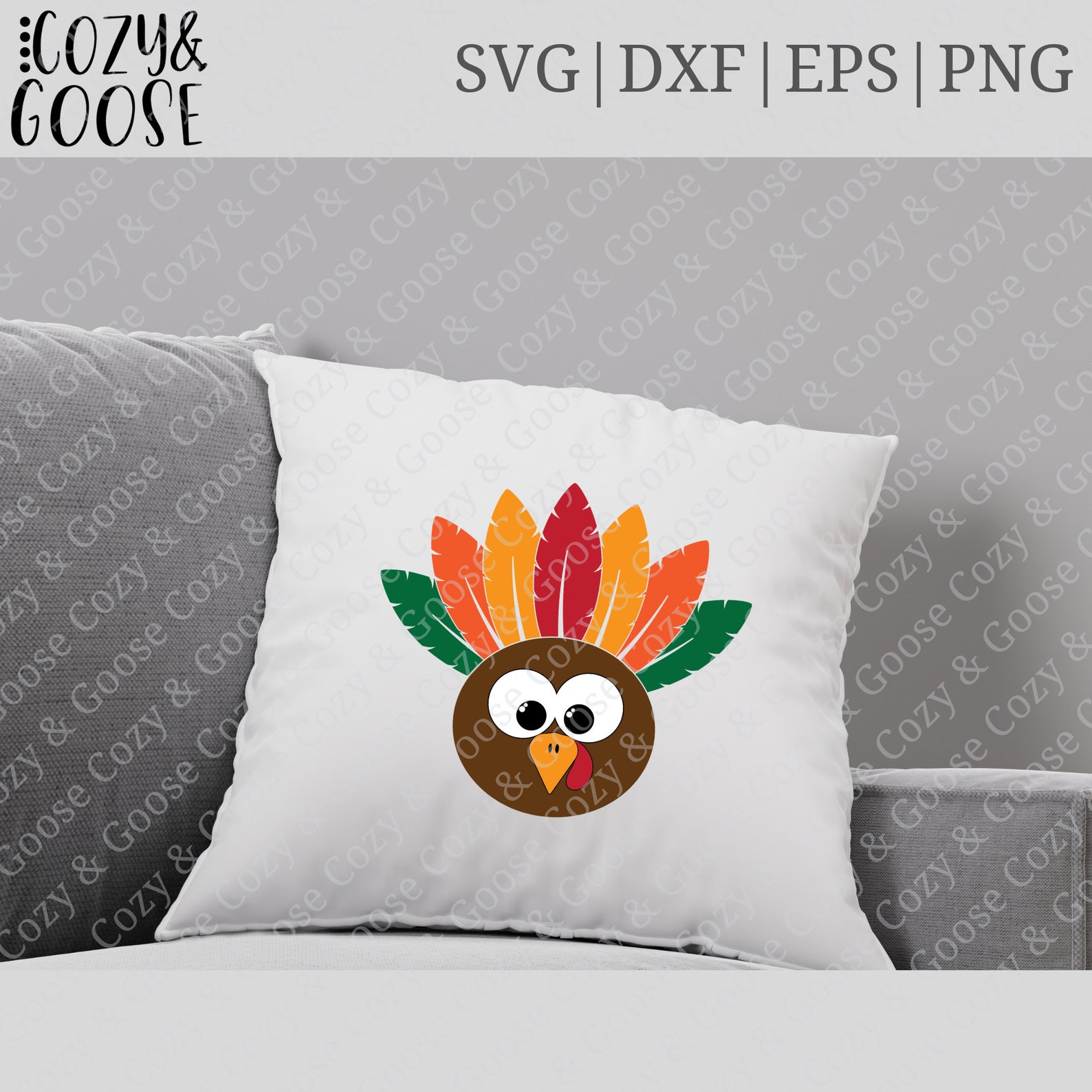 Funny Turkey Face SVG Thanksgiving Turkey Day PNG Thanksgiving SVG ...