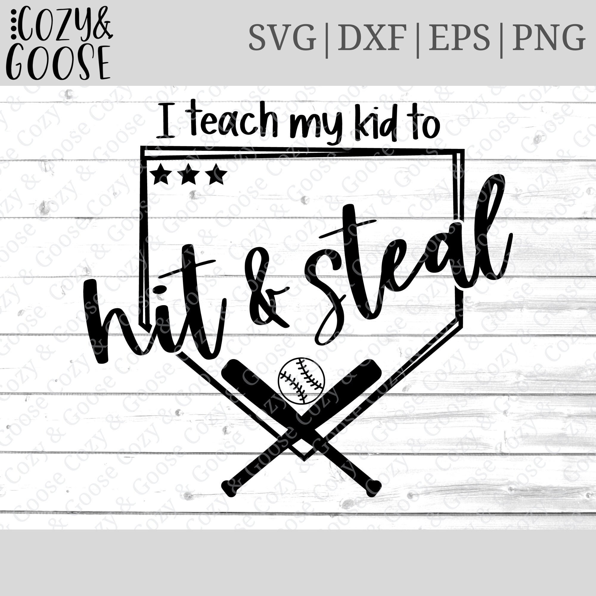 I Teach My Kid to Hit and Steal SVG Baseball SVG Baseball Mom SVG Hits ...