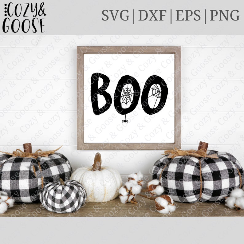 Boo With A Spider SVG - Halloween SVG - Spiderwebs SVG - Cute Halloween ...