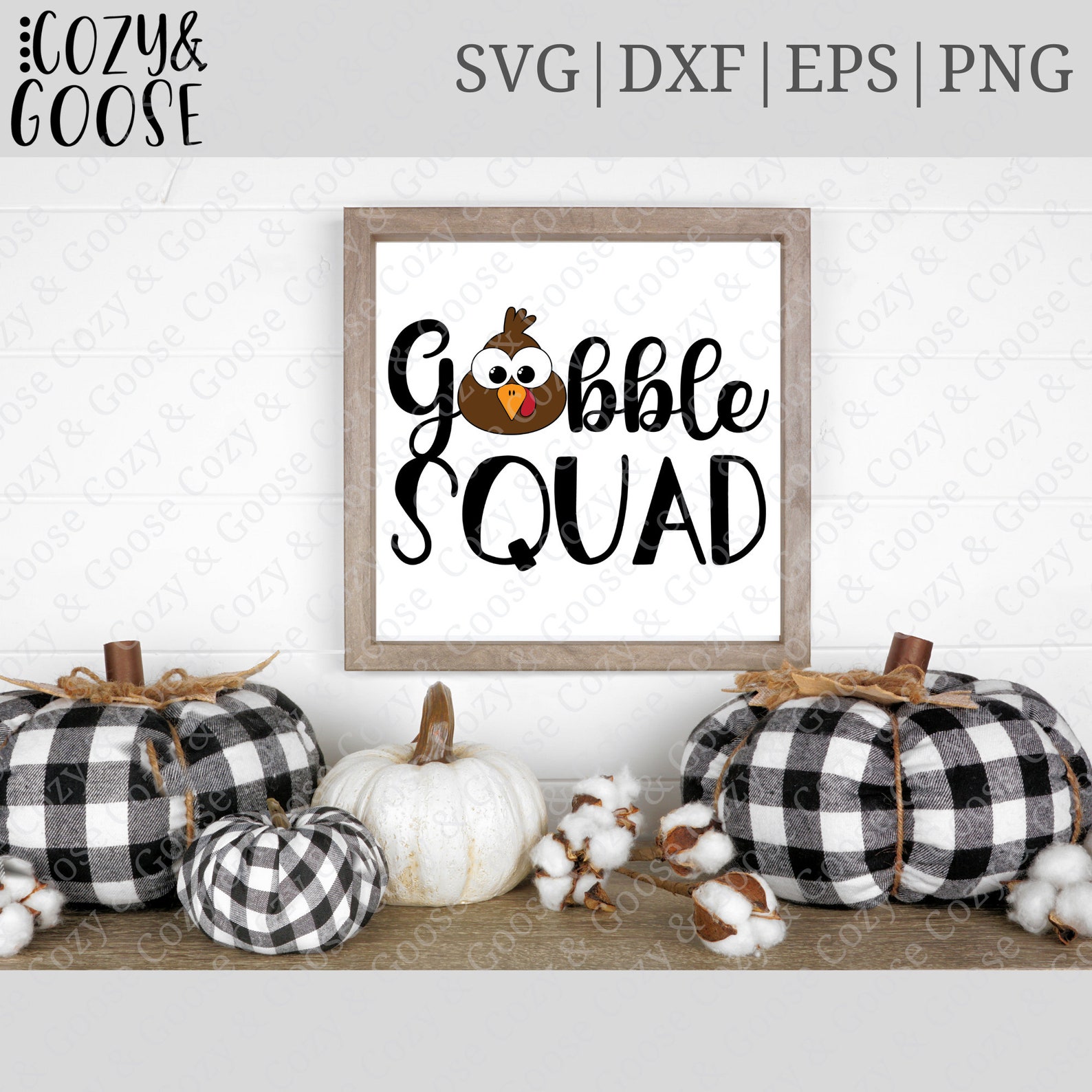 Gobble Squad SVG Gobble Gobble SVG Turkey SVG - Etsy
