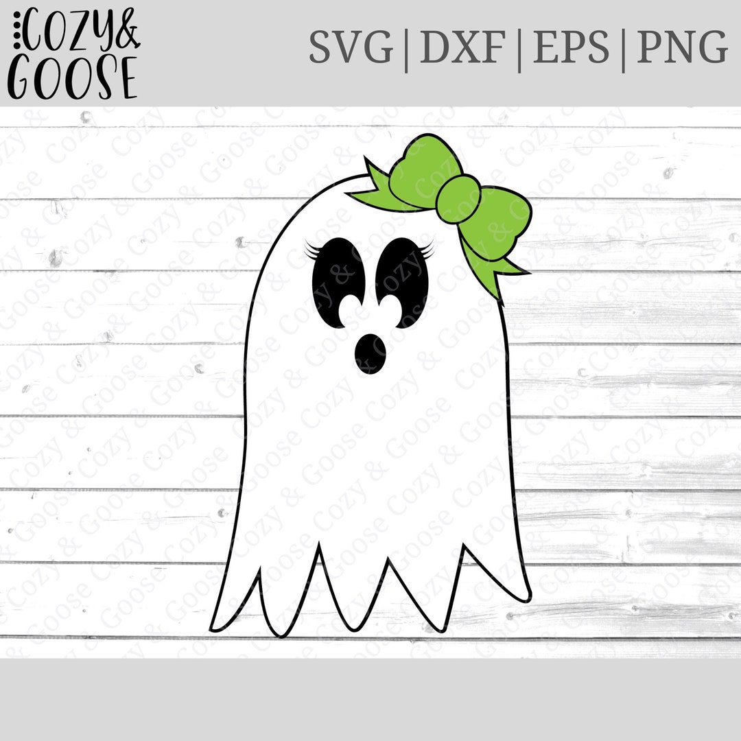 Cute Boo Ghost SVG - Cute Ghost With Bow PNG - Halloween Ghost Shirt ...