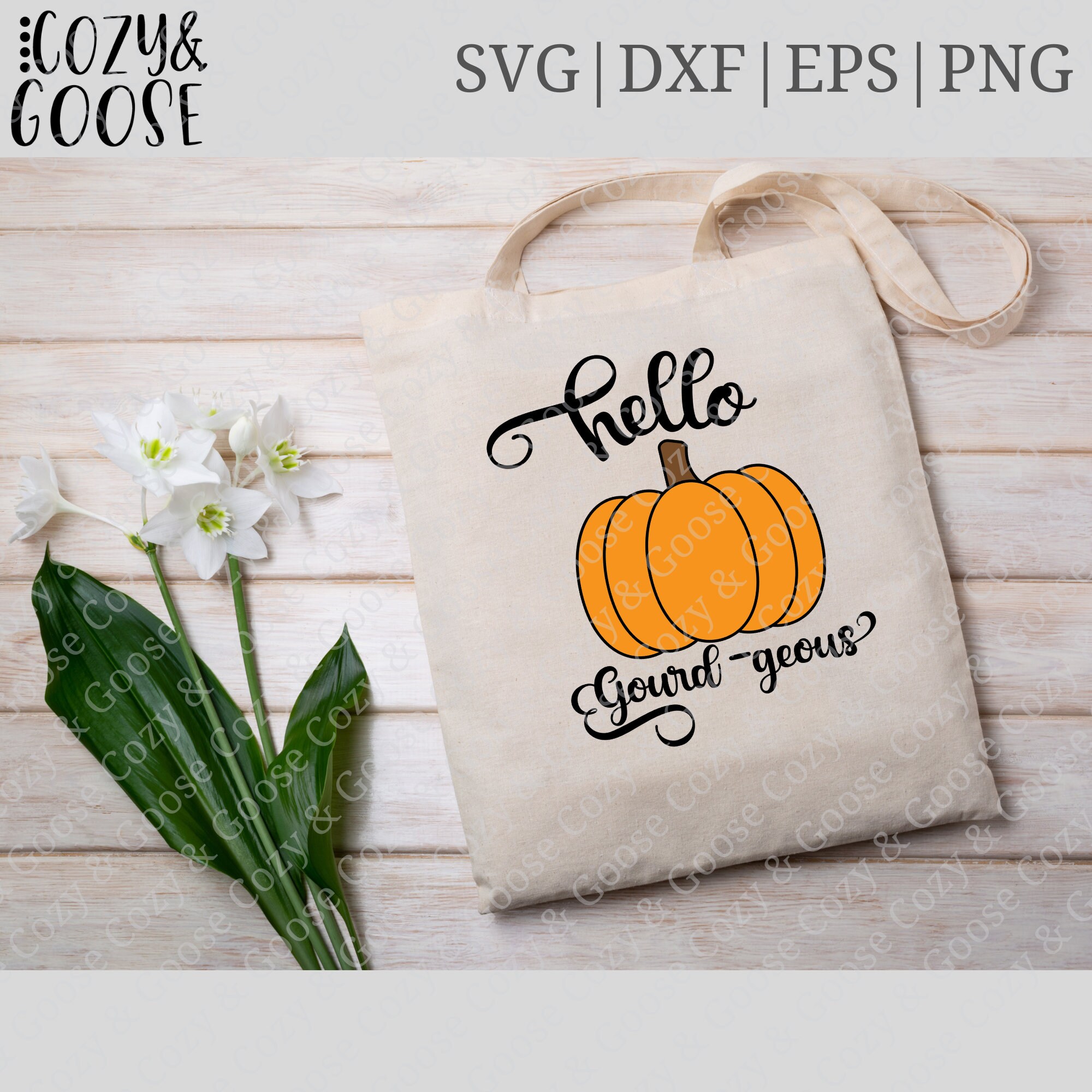Hello Gourd-geous SVG Hello Gorgeous PNG Hello Fall SVG - Etsy