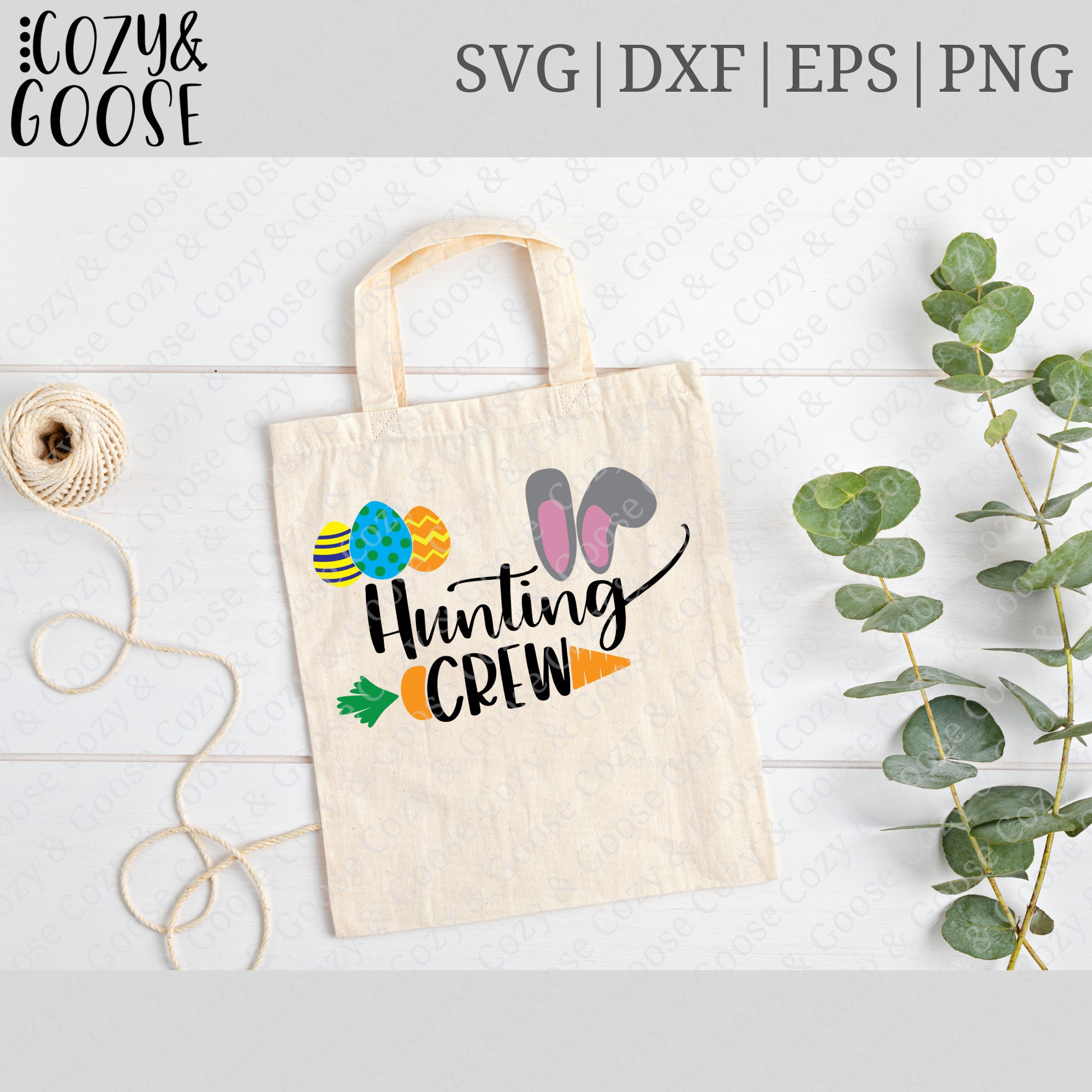 Easter Hunting Crew SVG Easter Bunny SVG Happy Easter Png Easter Eggs ...