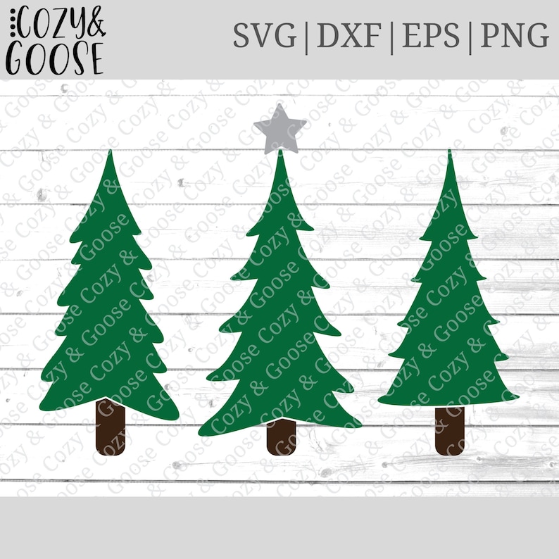 Tree SVG Christmas Trees SVG Pine Trees SVG Merry Christmas Svg ...