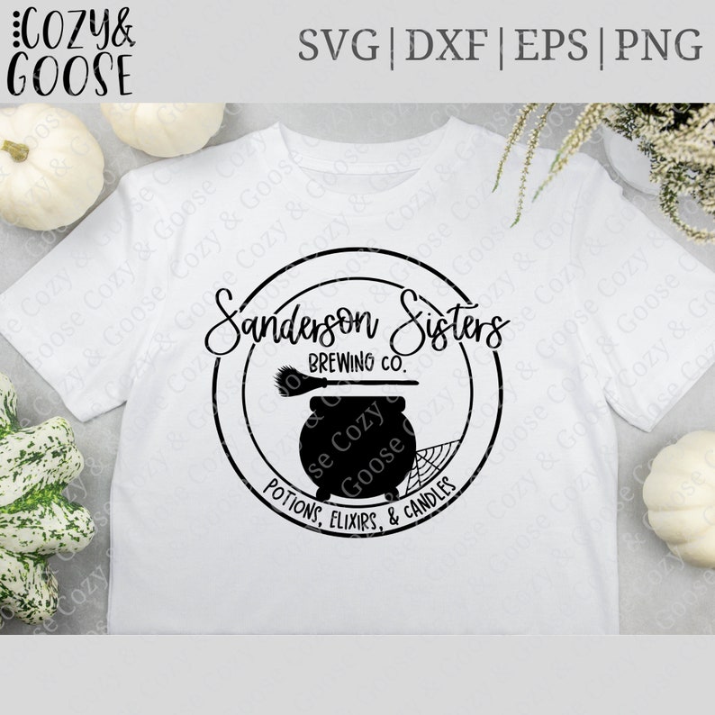 Sanderson Sisters Brewing Co Svg - Hocus Pocus SVG - Cauldron With ...