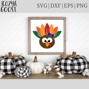 Turkey Face and Feathers SVG - Turkey Face and Feathers With Bow PNG ...