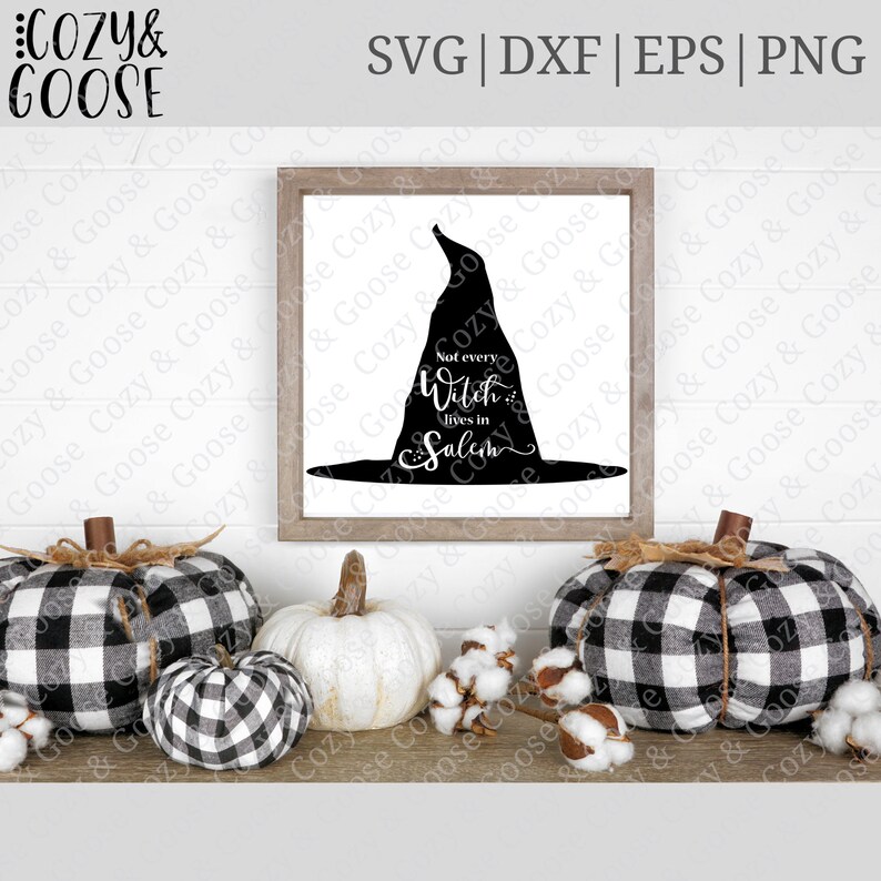 Not Every Witch Lives in Salem SVG Halloween SVG Black - Etsy