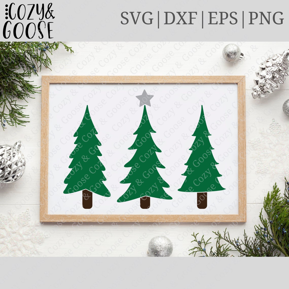Tree SVG Christmas Trees SVG Pine Trees SVG Merry - Etsy