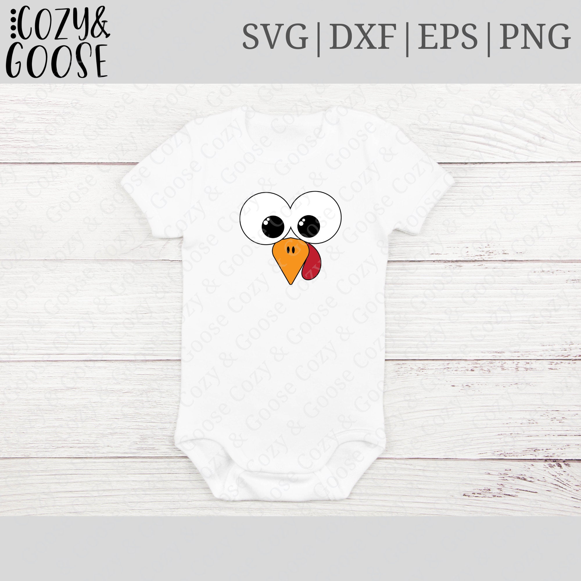 Turkey Face SVG - Turkey Eyes PNG - Funny Thanksgiving Shirt SVG - Big ...
