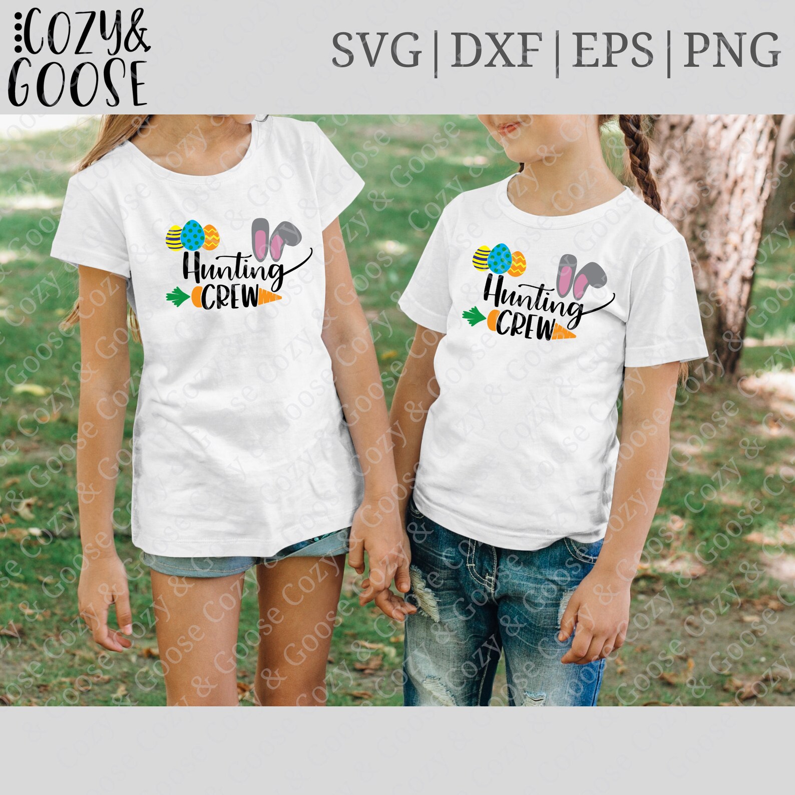 Easter Hunting Crew SVG Easter Bunny SVG Happy Easter Png Easter Eggs ...