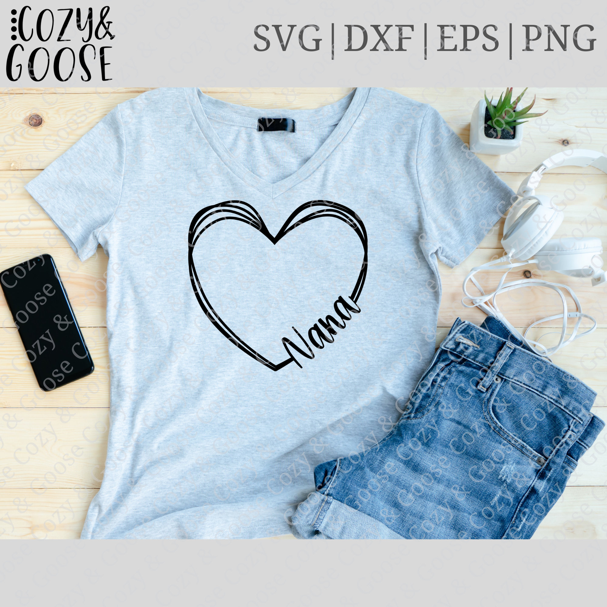 Nana Heart SVG - Nana SVG - Nana - Mother's Day Gift - Nana Life Svg ...