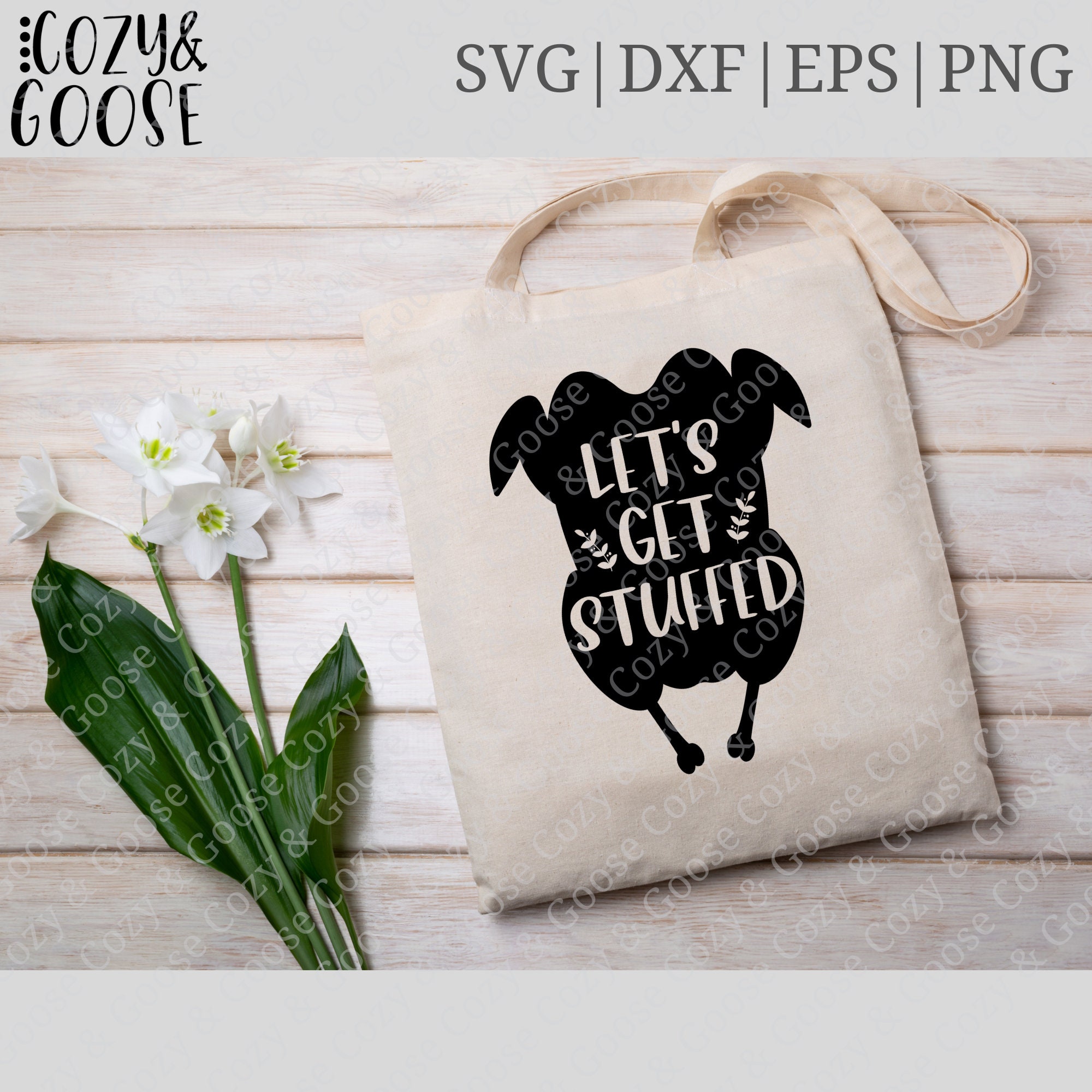 Let's Get Stuffed SVG Turkey SVG Thanksgiving SVG Happy Thanksgiving ...