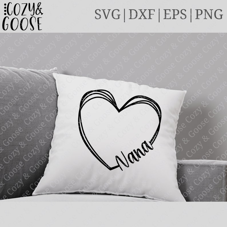 Nana Heart SVG - Nana SVG - Nana - Mother's Day Gift - Nana Life Svg ...