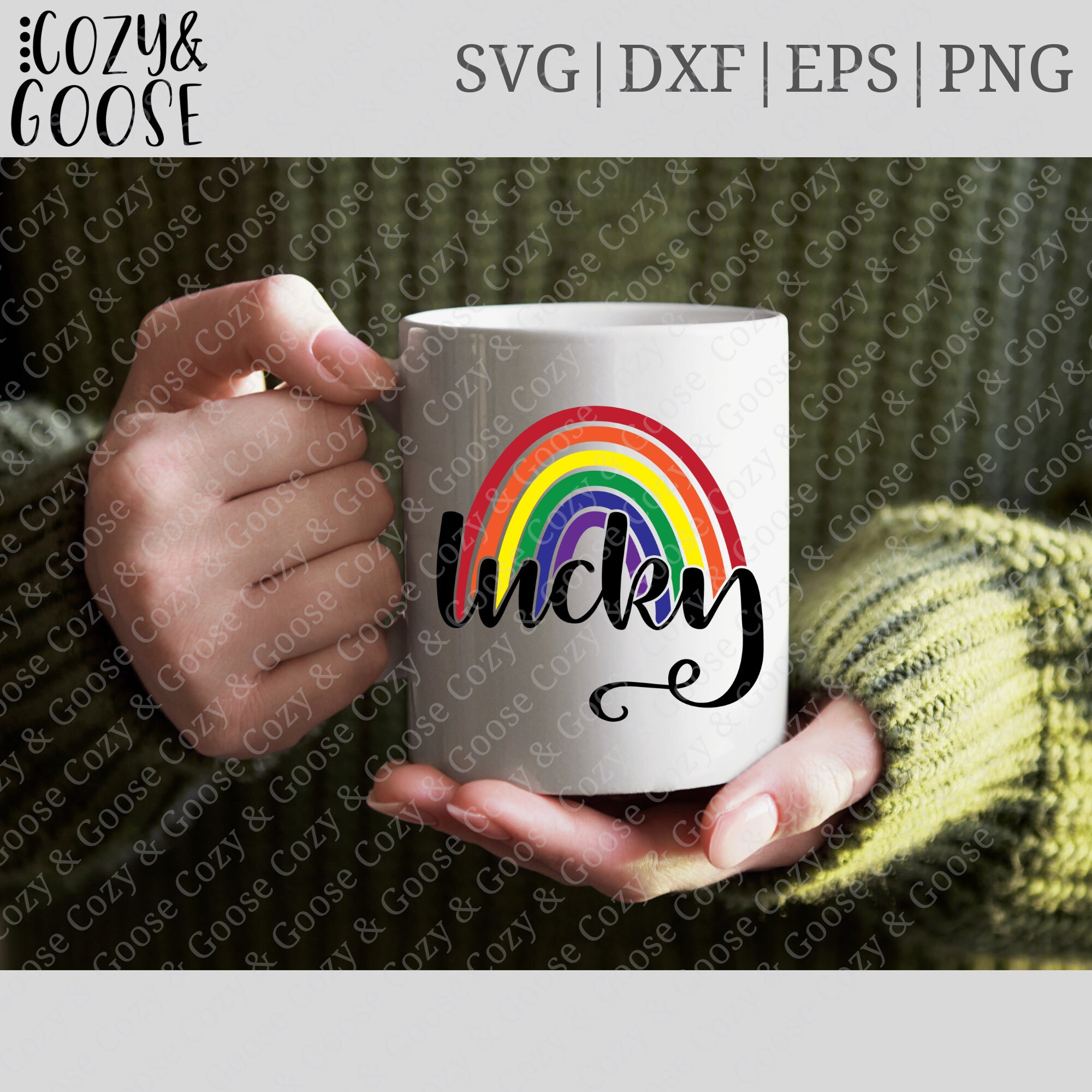 Lucky Rainbow SVG - St. Patrick's SVG - Rainbow - Irish Holiday Svg ...