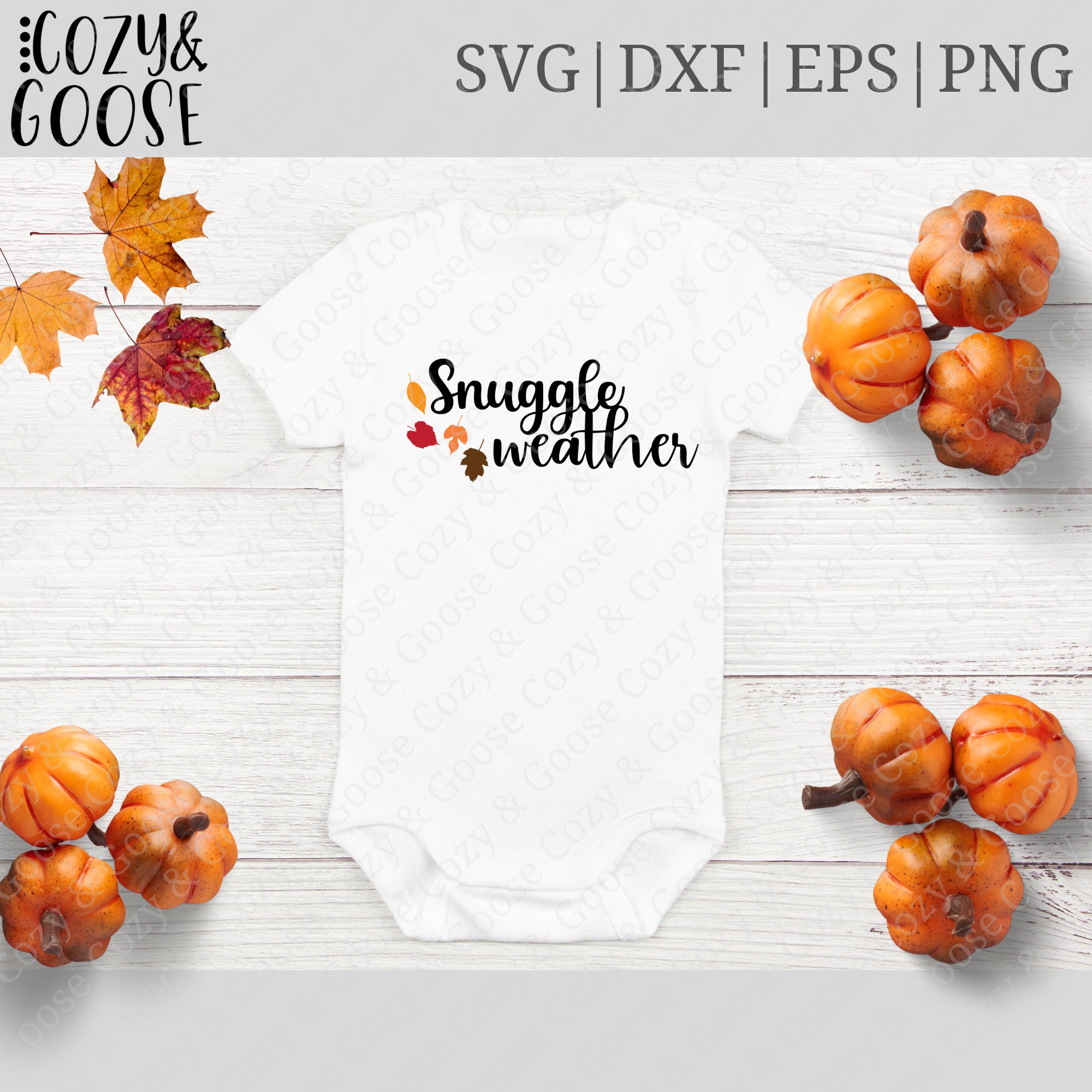 Snuggle Weather SVG Fall PNG Autumn SVG I Love October - Etsy