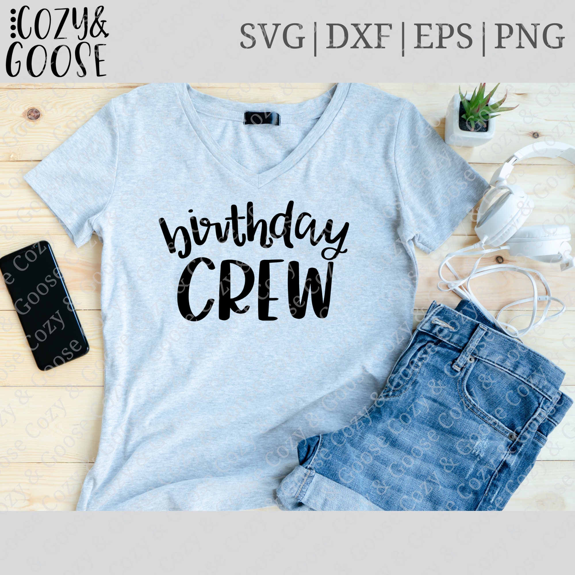 Birthday Crew SVG Birthday Party SVG Birthday Shirt Party Favor Svg ...