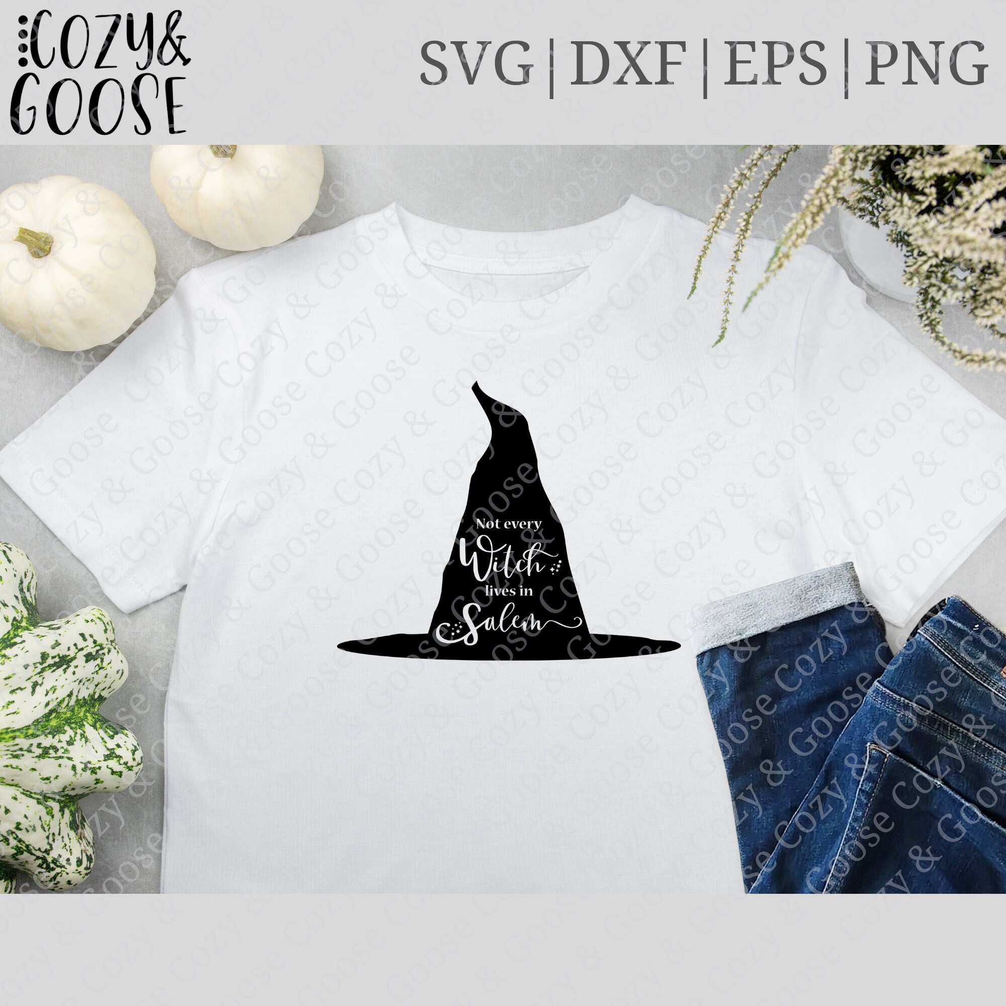 Not Every Witch Lives in Salem SVG Halloween SVG Black - Etsy