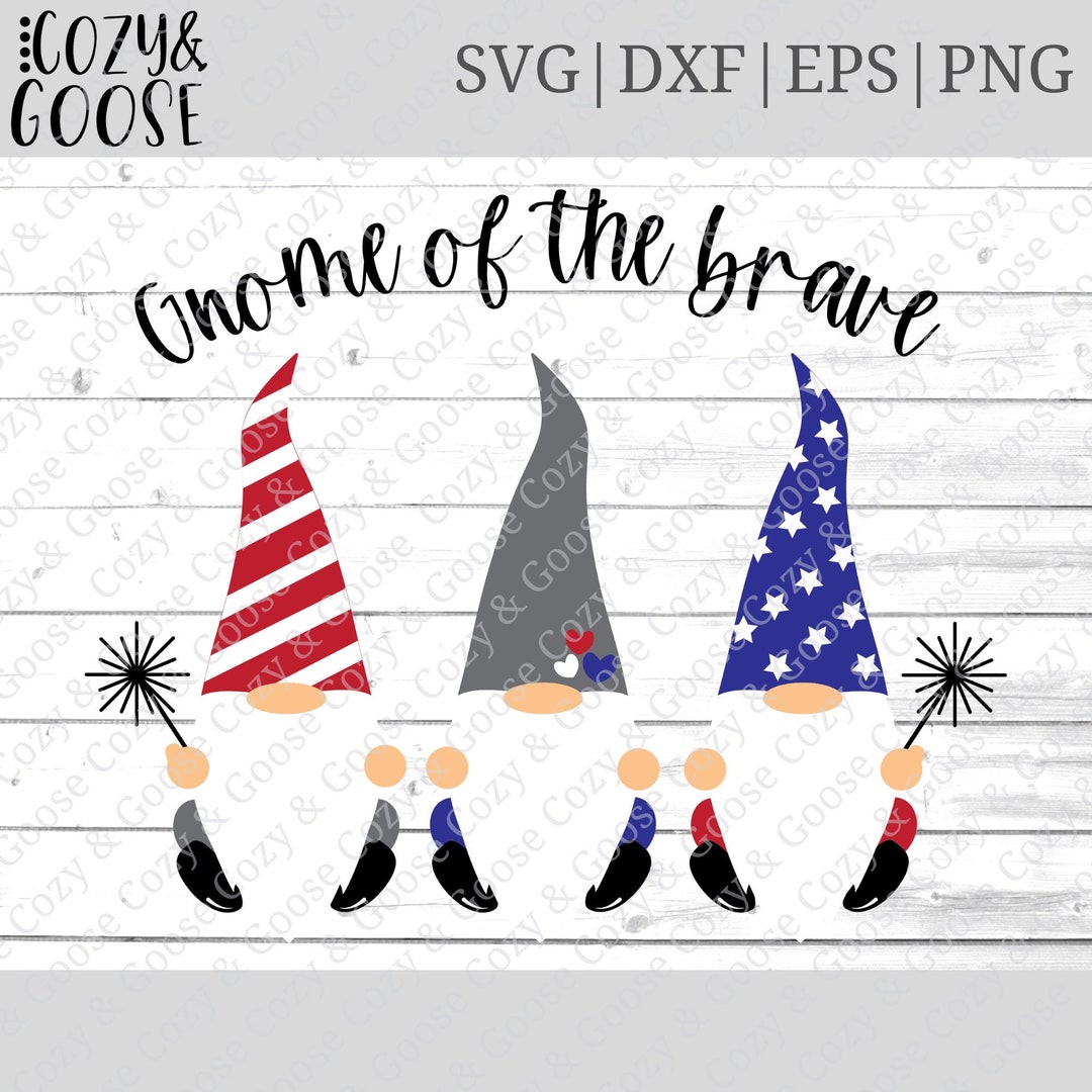 Home of the Brave SVG - Gnome of the Brave SVG - Independence Day ...