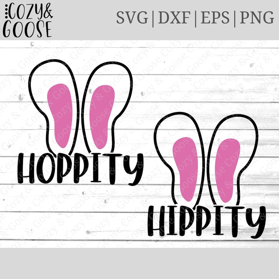 Hippity Hoppity SVG - Twins Easter SVG - Cute Twins SVG - Hip Hop ...