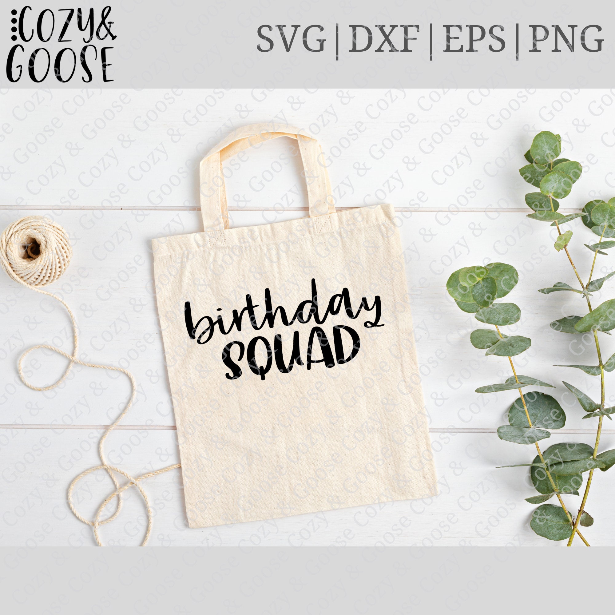 Birthday Squad SVG - Birthday Crew Svg -birthday Gang Svg -celebrate ...