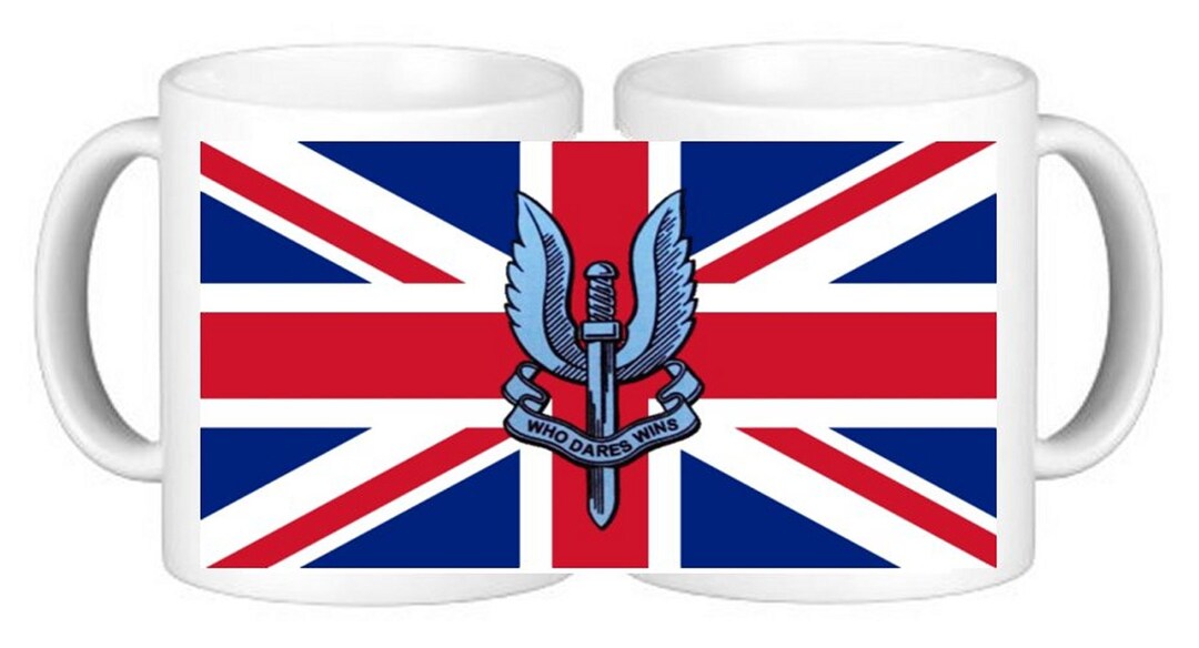 Special Air Services SAS Union Jack Military Ceramic Coffee - Etsy