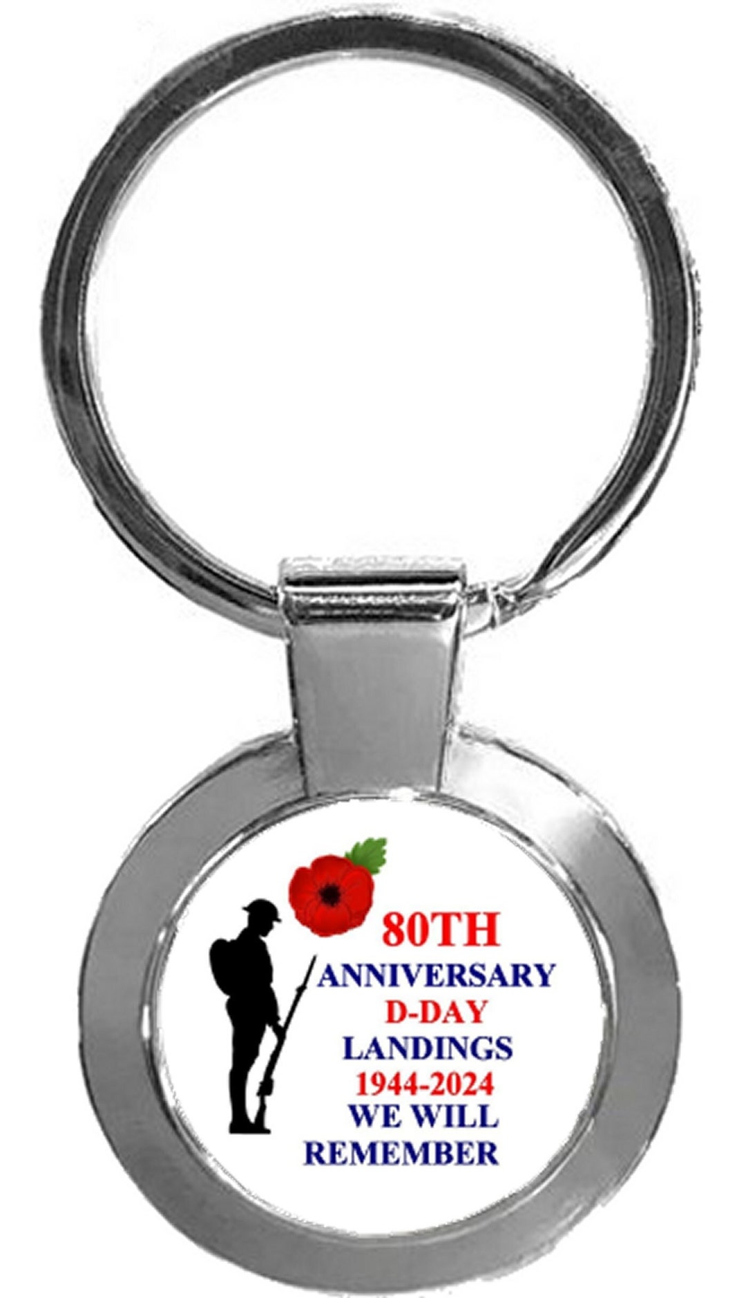 80th Anniversary D-DAY Normandy Military Luxury Round Shaped Metal ...