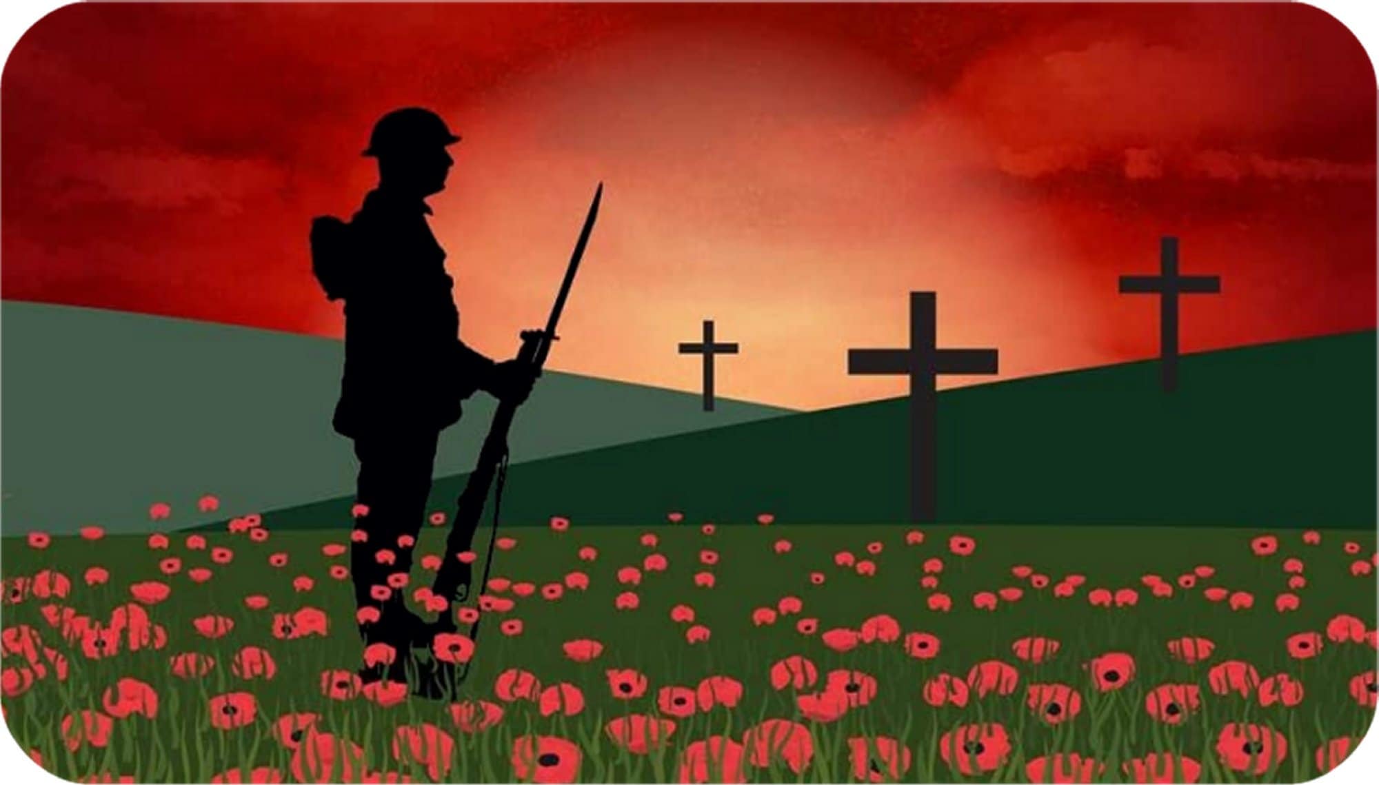 Lest We Forget Poppy Soldier Remembrance Sunday Fridge Magnet | Etsy