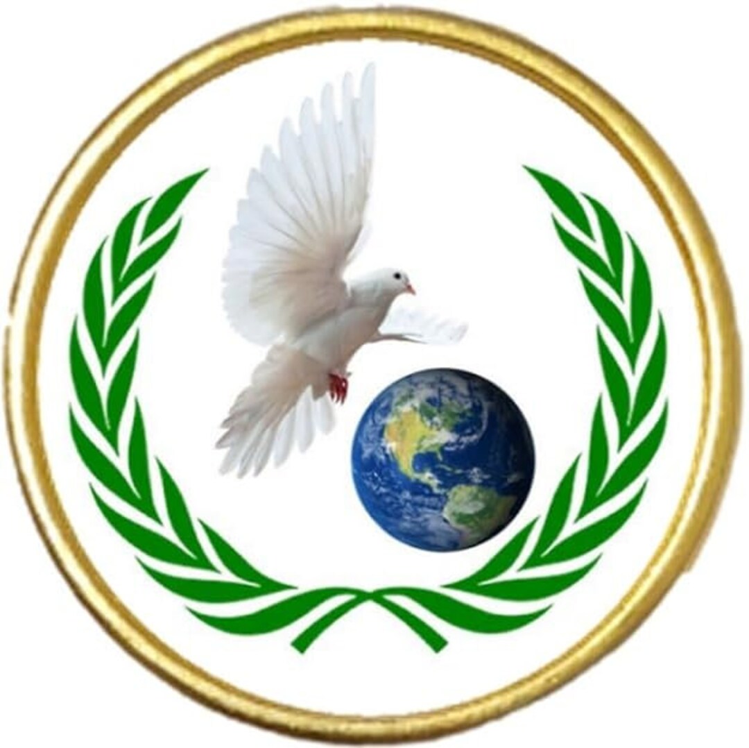 World Peace Dove Symbol Gold Round Badges With Velvet Gift Bag - Etsy