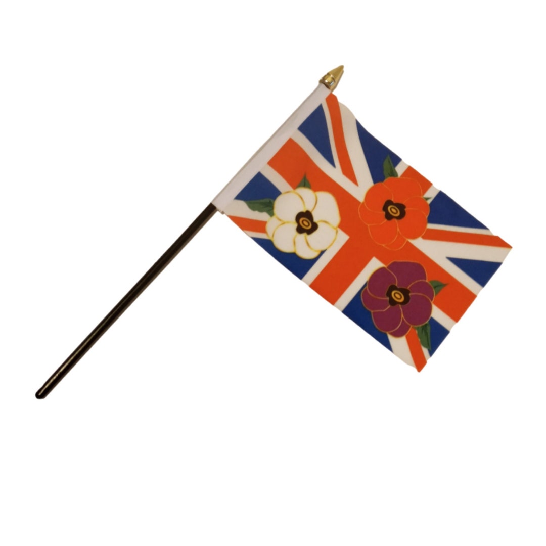 Union Jack Poppy's Remembrance Sunday WW11 6 X - Etsy