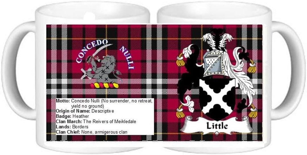 Scottish Clan With Crest Coat of Arms Details Ceramic Coffee Mugs in A ...