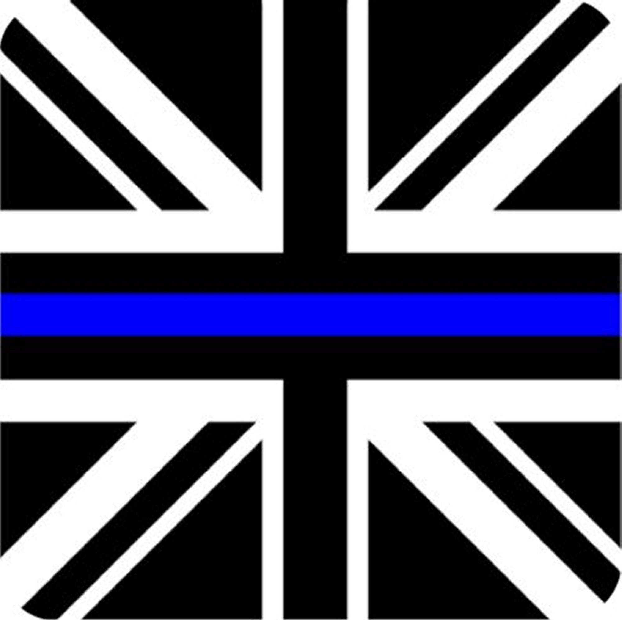 Thin Blue Line Union Jack Ceramic Coffee Mug And Coaster | Etsy