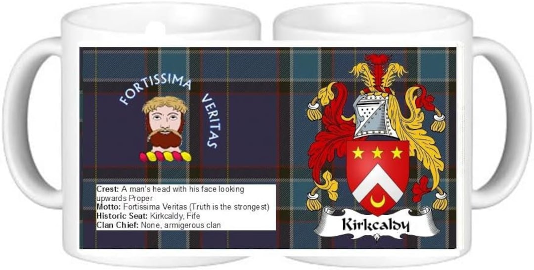 Scottish Clan With Crest Coat of Arms Details Ceramic Coffee Mugs in A ...
