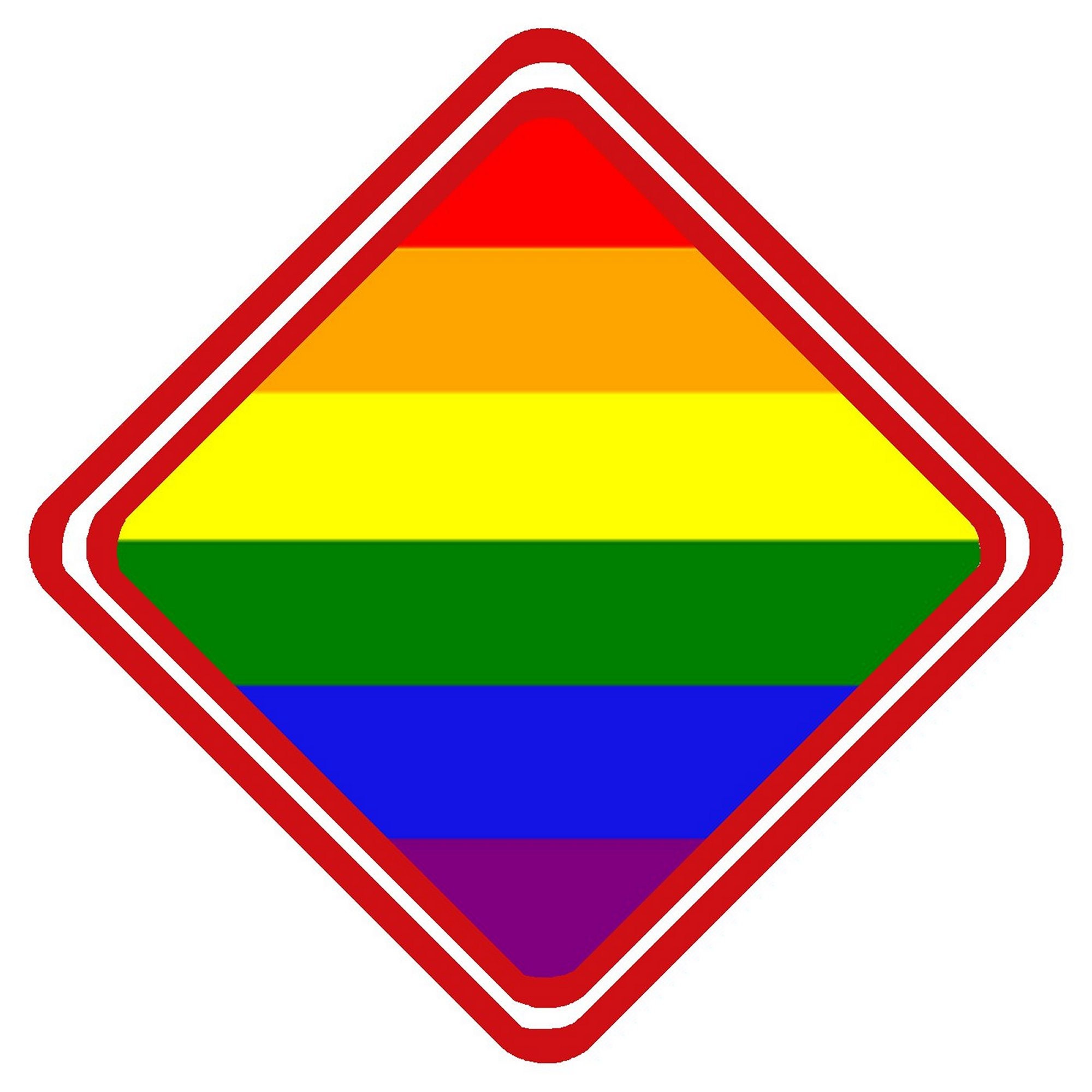 Rainbow Pride Rainbow Lgbtq Car Sign Fantastic Souvenir Etsy