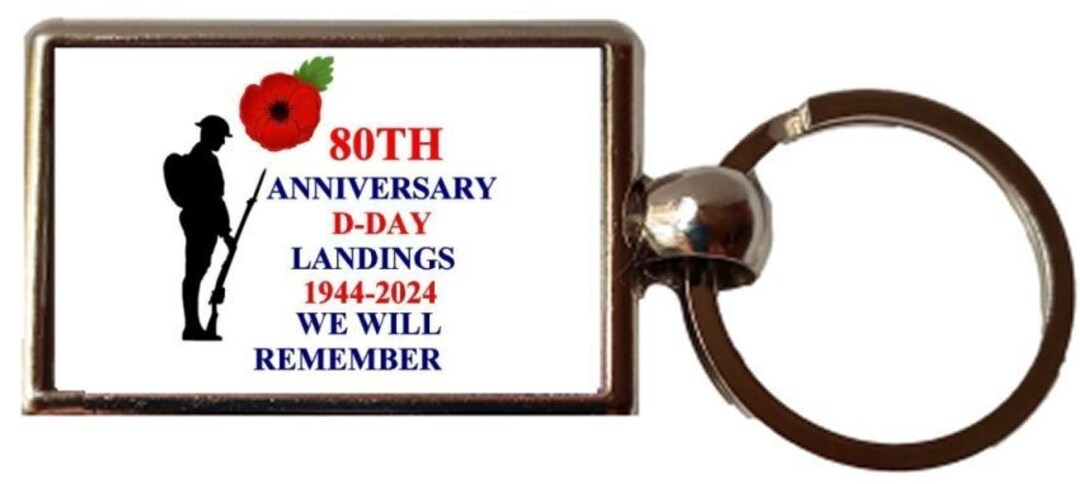 80th Anniversary D-DAY Normandy Military Luxury Double Sided Metal ...
