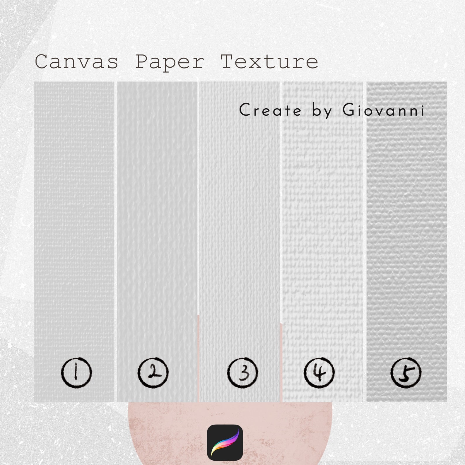 Watercolor/canvas Paper Texture Procreate Brushset Procreate - Etsy