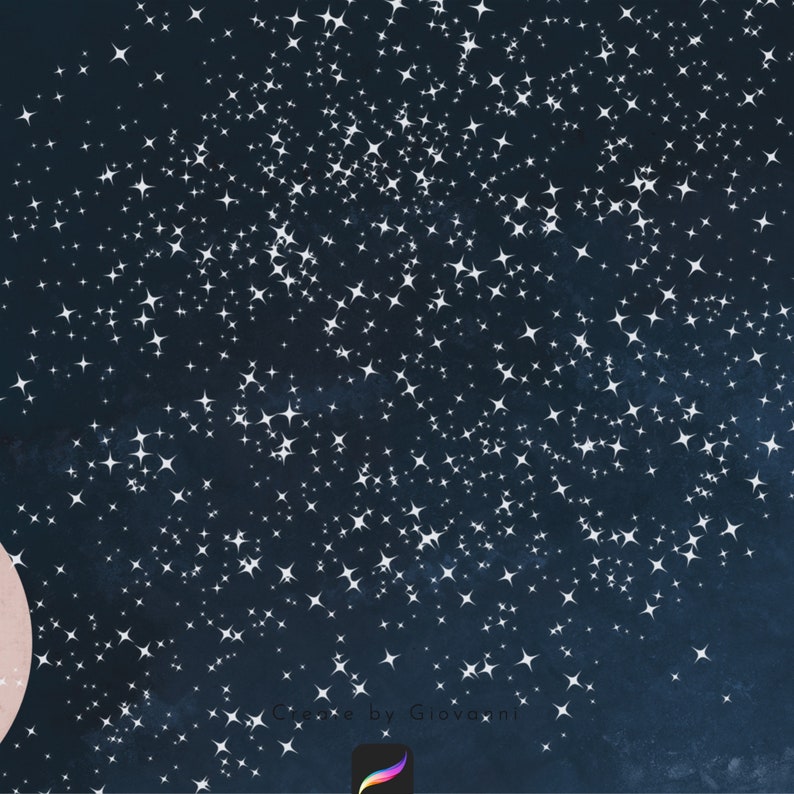 Sparkle Star Procreate Brush Light Galaxy Procreate Galaxy - Etsy