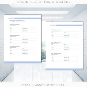 Editable Event Planning Worksheet Template,printable Event Organizer ...