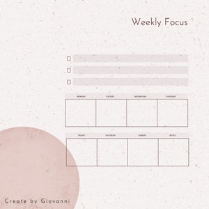 Week Note Procreate Brushset, Procreate Brush, Weekly, Daily Template ...