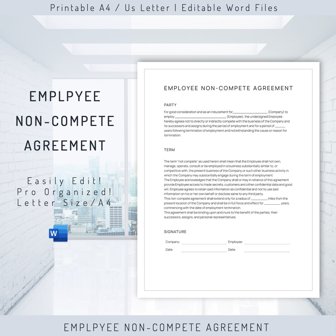 Editable Non Disclosure Agreement Template, Agreement,microsoft Word ...