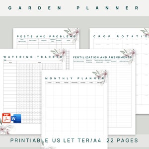 Ultimate Garden Planner Bundle – Editable and Printable, Comprehensive ...