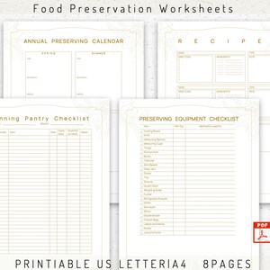 Ultimate Food Preservation Planner: Editable & Printable Guide for ...