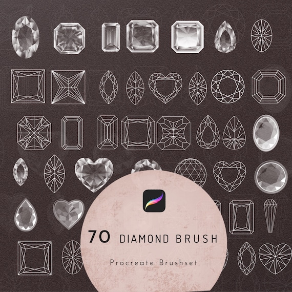 Procreate Diamond and Gemstone Stamp Brush Jewelry Design - Etsy