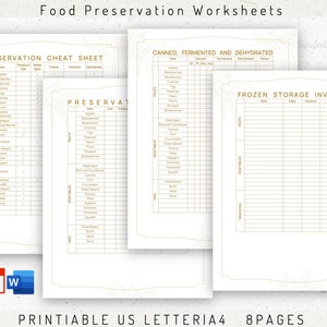 Ultimate Food Preservation Planner: Editable & Printable Guide for ...