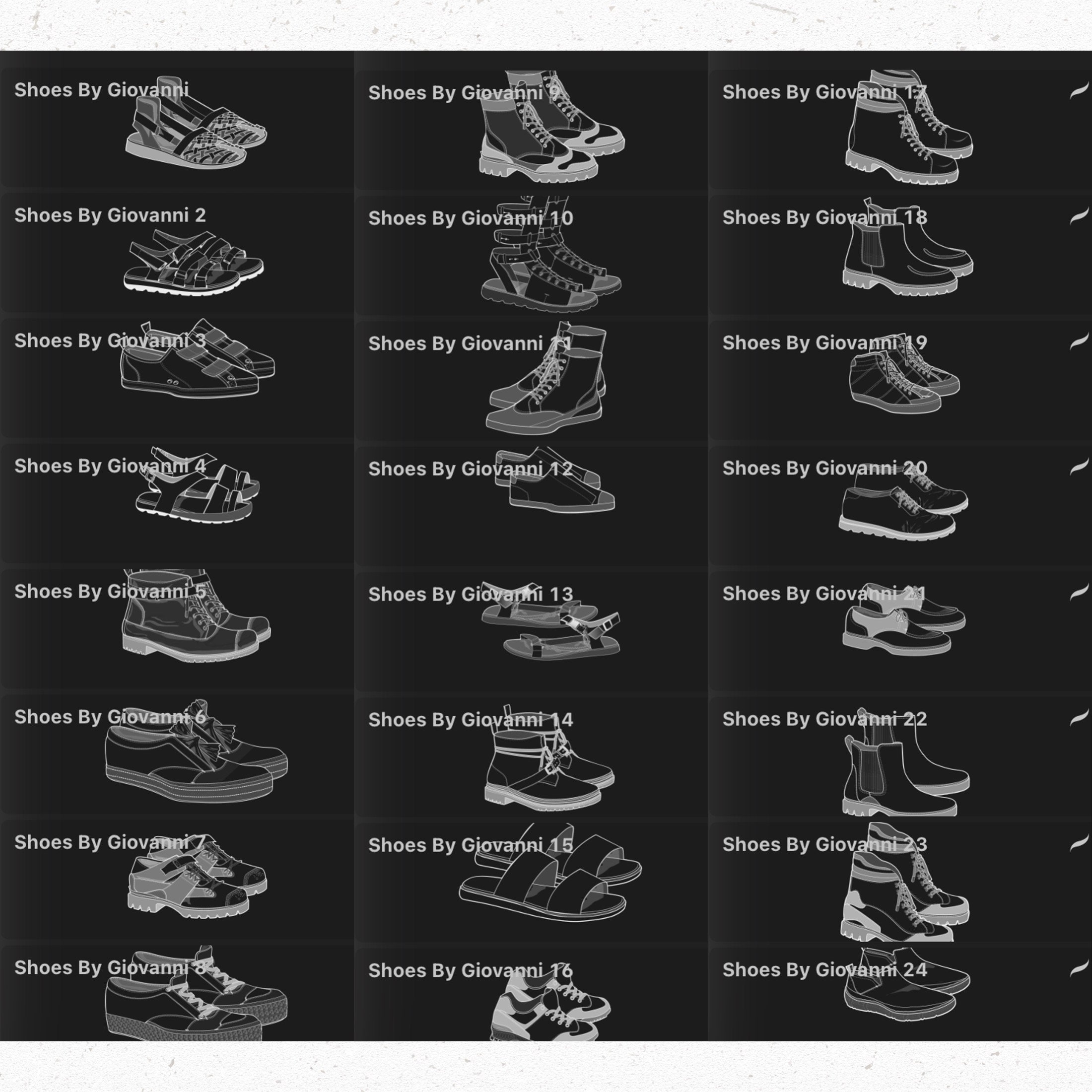 24 Procreate Shoes Stamp Brush. Shoes for Man Fashion Design - Etsy