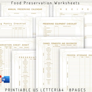 Ultimate Food Preservation Planner: Editable & Printable Guide for ...