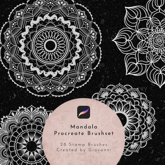 Procreate Mandala Stamp Brush Coloring and Tattoo Art | Etsy