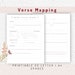 Printable Verse Mapping, Editable Bible Study Journal Template ...