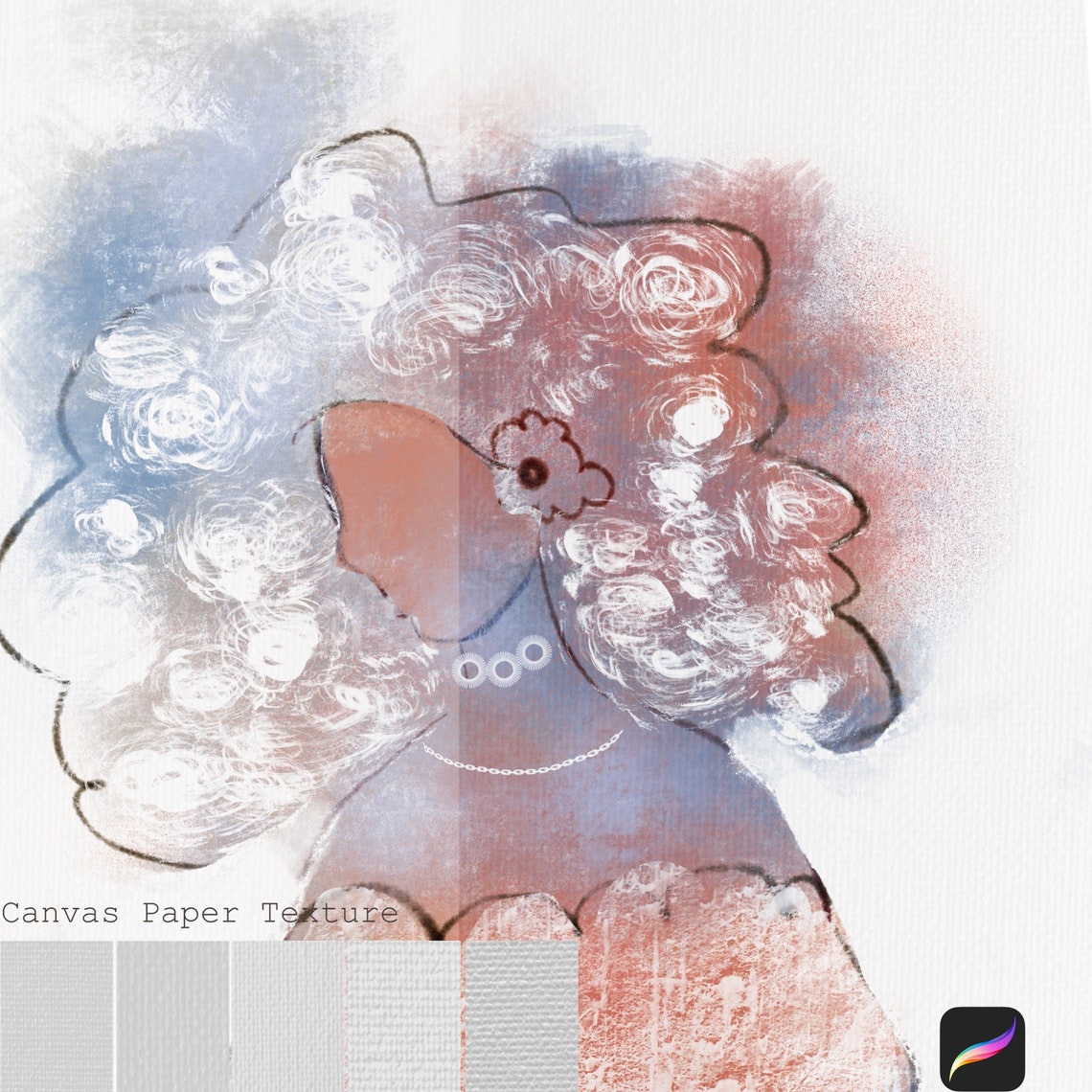 Watercolor/canvas Paper Texture Procreate Brushset Procreate - Etsy