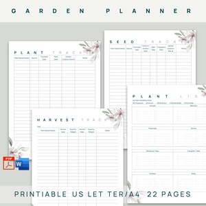Ultimate Garden Planner Bundle – Editable and Printable, Comprehensive ...