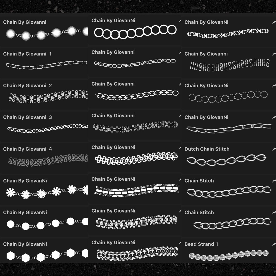 44 Procreate Chain Brushes Jewelry Bracelet Hi-res - Etsy